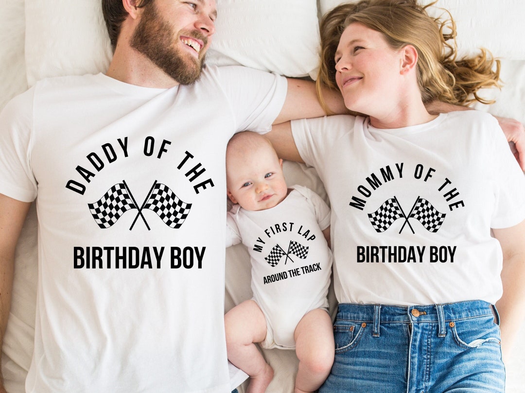 Race Car 1st Birthday Shirt: "my First Lap" Family Tee - Etsy