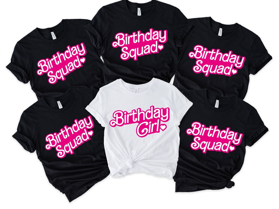 Birthday Girl/squad T-shirts: Matching Party Group Tees - Etsy