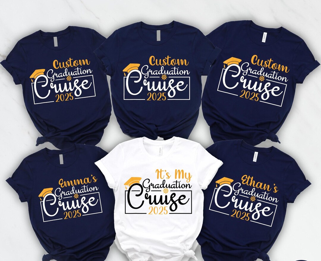 Personalized Graduation Cruise Shirts for Family, Custom It's My ...