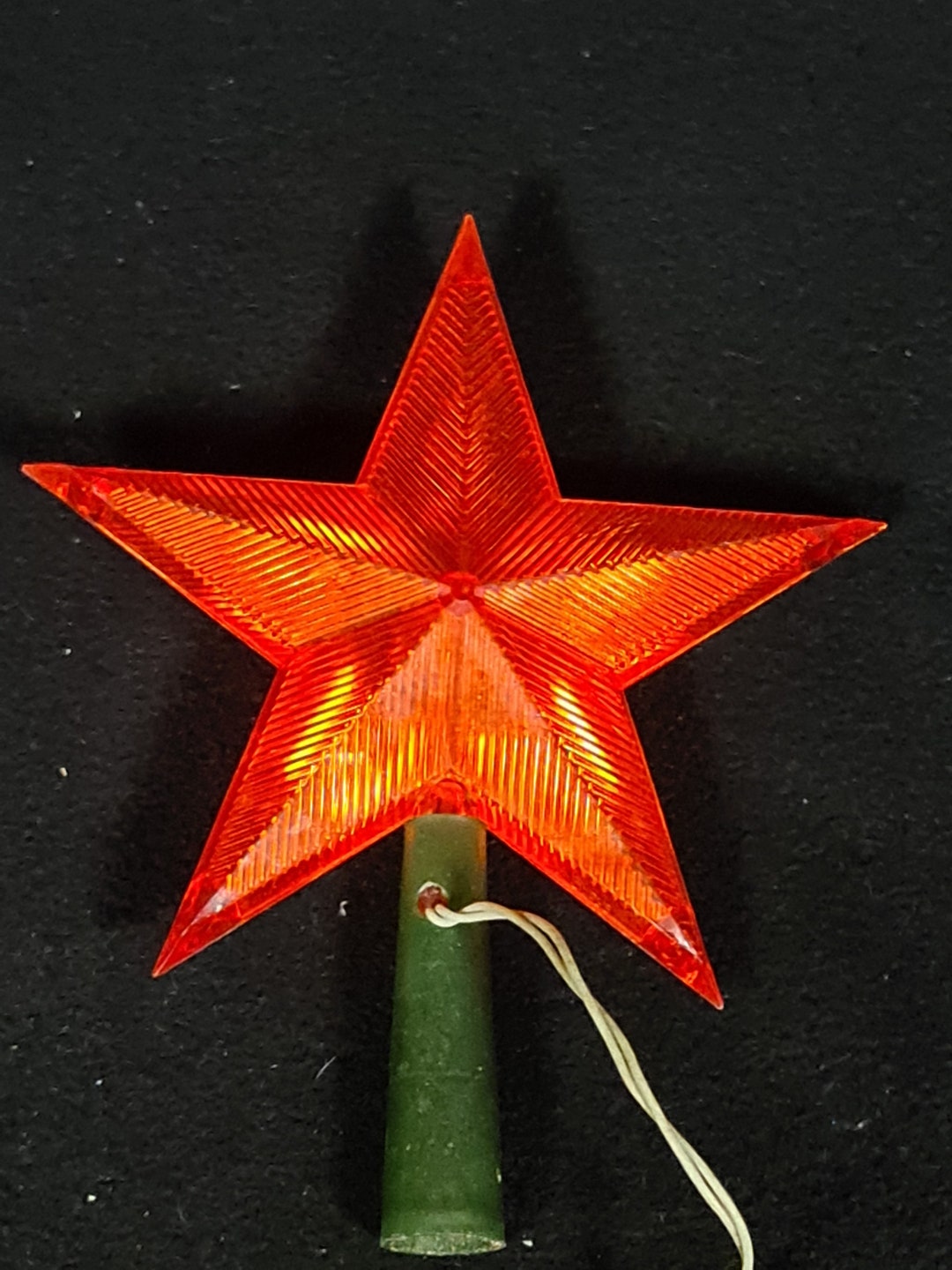 Vintage Christmas Tree Topper Electric Christmas Star - Etsy