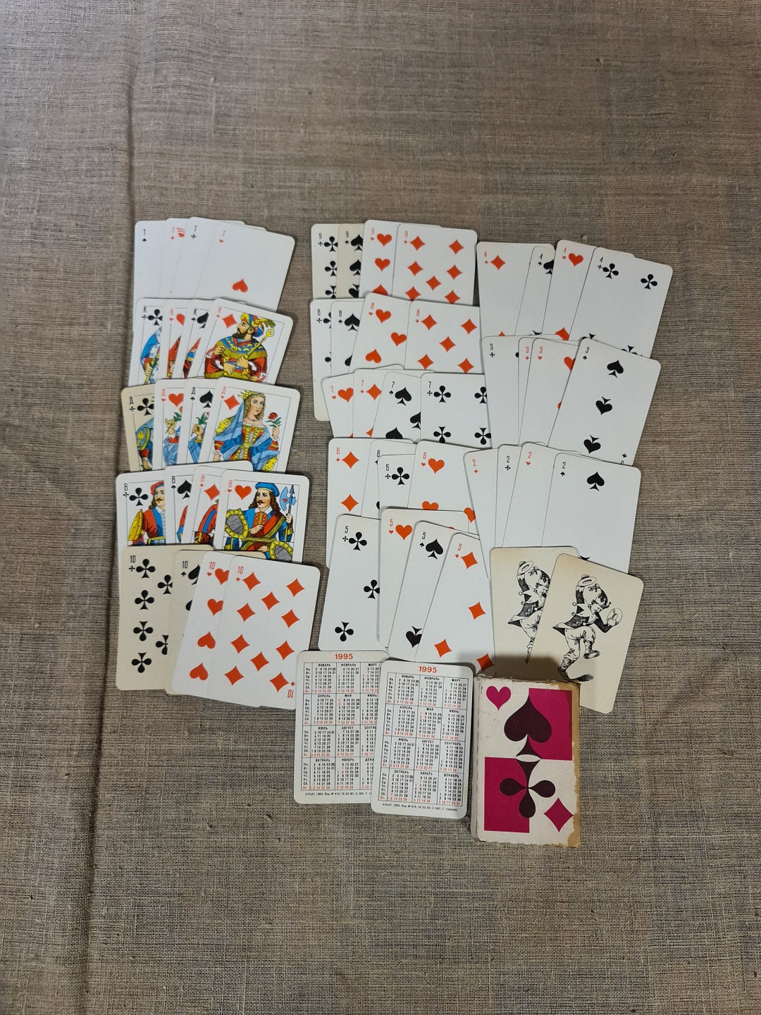 Playing Cards Russia 1994. Deck of 54 Cards. - Etsy