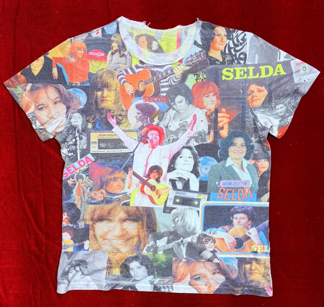 Extremely RARE Vintage Selda Bagcan T-shirt Full Color Full Print - Etsy