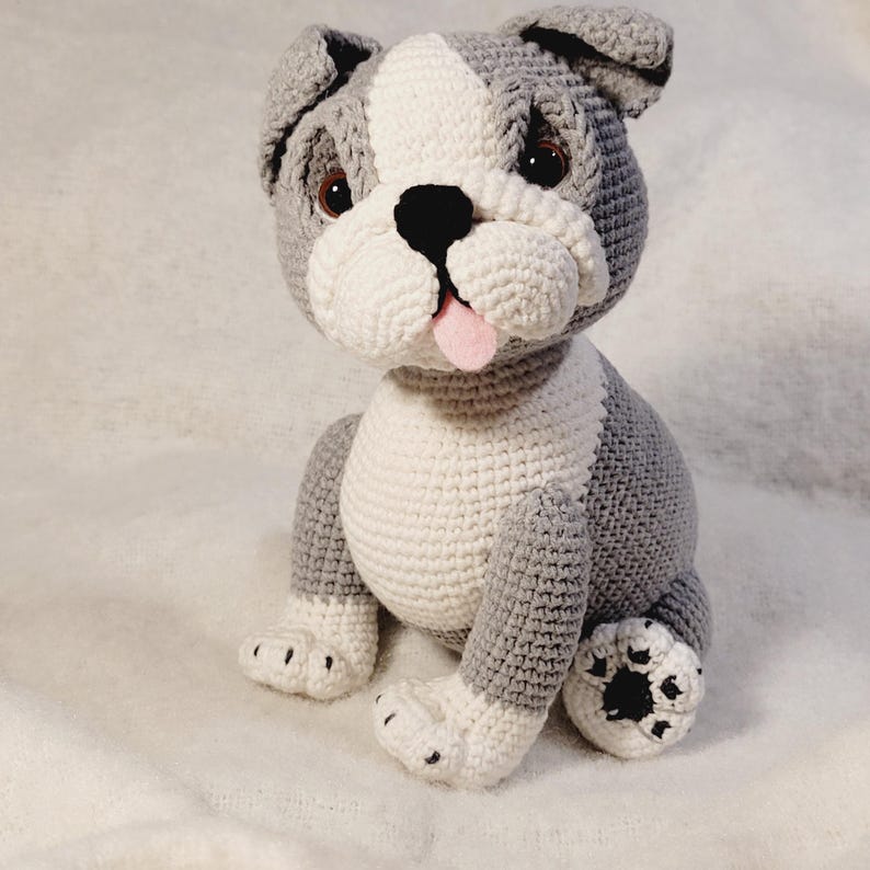 English Bulldog Crochet Pattern • Amigurumi Puppy PDF +videos - Etsy