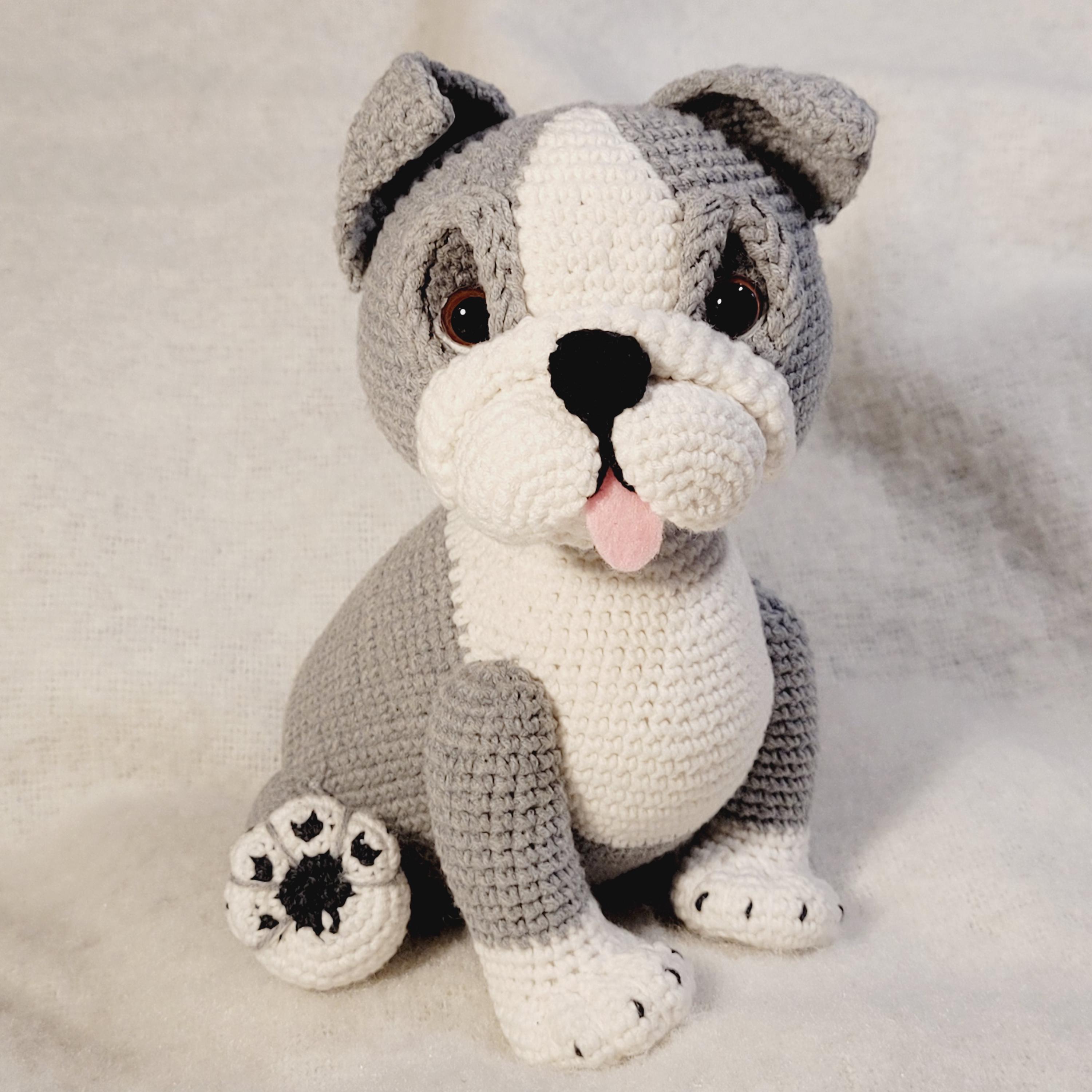 English Bulldog Crochet Pattern • Amigurumi Puppy PDF +videos - Etsy