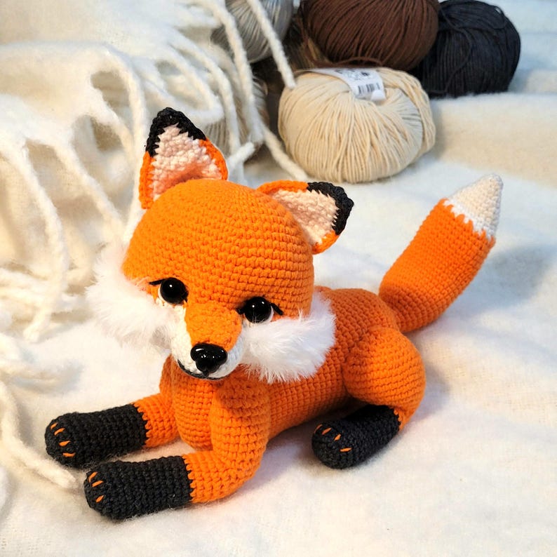 Realistic Red Fox Amigurumi Pattern – Crochet Fox PDF With Video ...