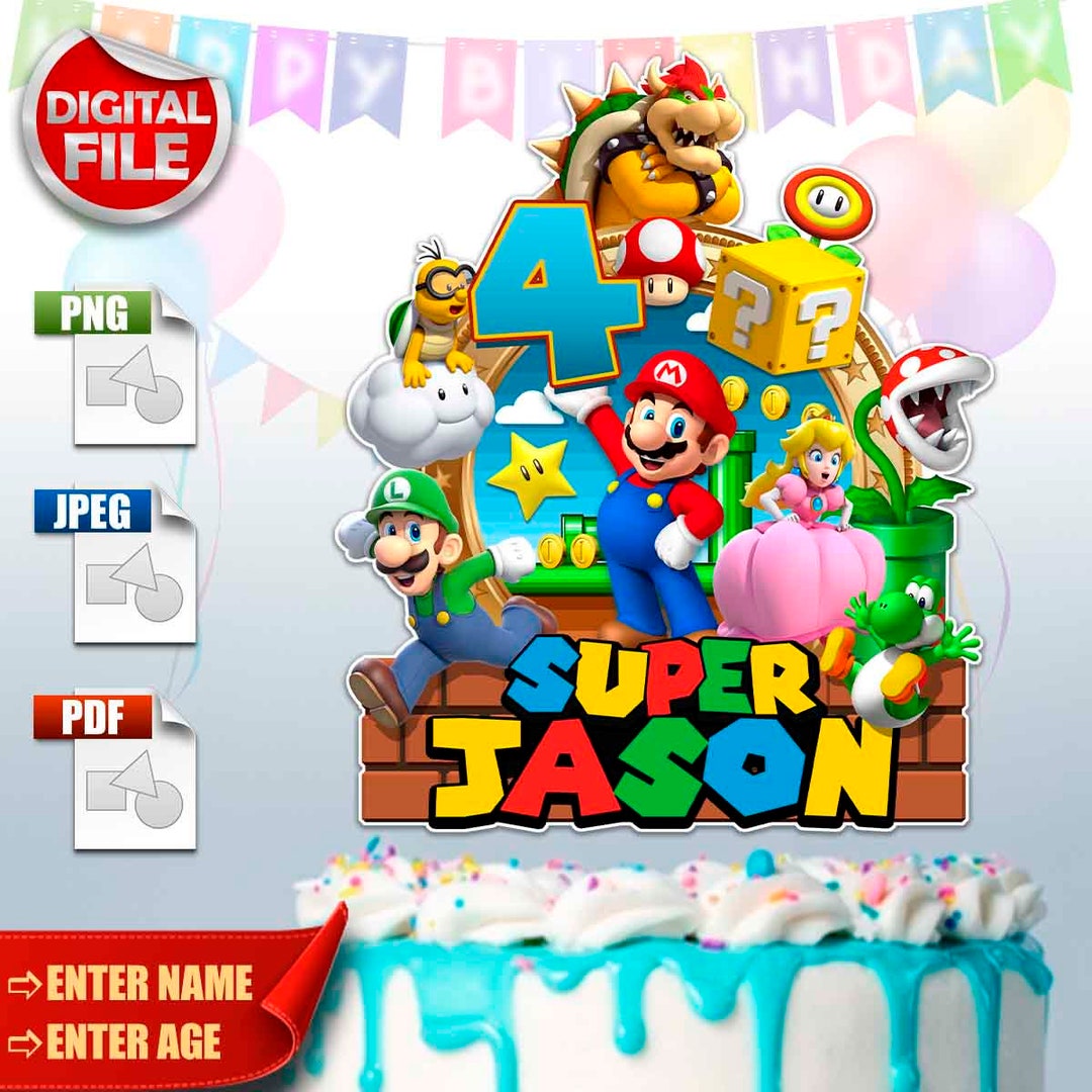 Cake Topper, Digital File Jpg, Pdf, Png - Etsy