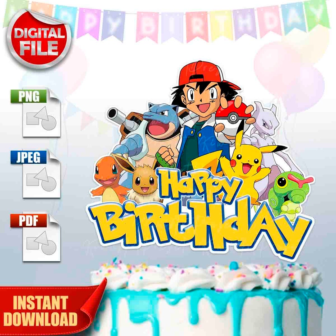 Cake Topper, Digital File Jpg, Pdf, Png - Etsy