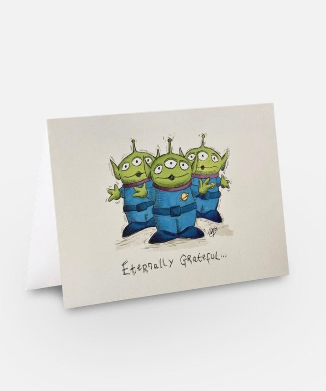Thank You Card 'eternally Grateful' toy Story / - Etsy