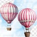 Hot Air Balloon Clipart , Pink Hot Air Balloons , Baby Shower Clipart ...