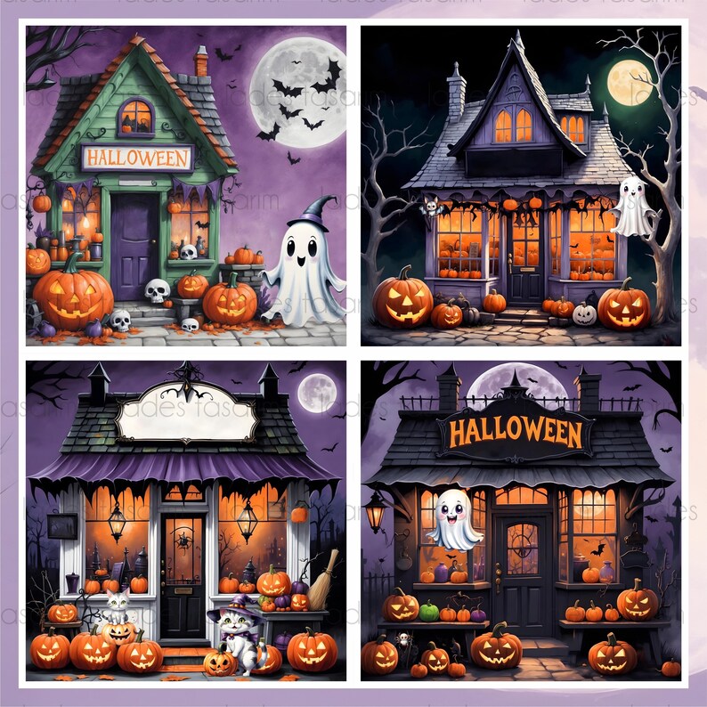 Halloween Shop Clip Art: Spooky JPEG Images (digital Download) - Etsy