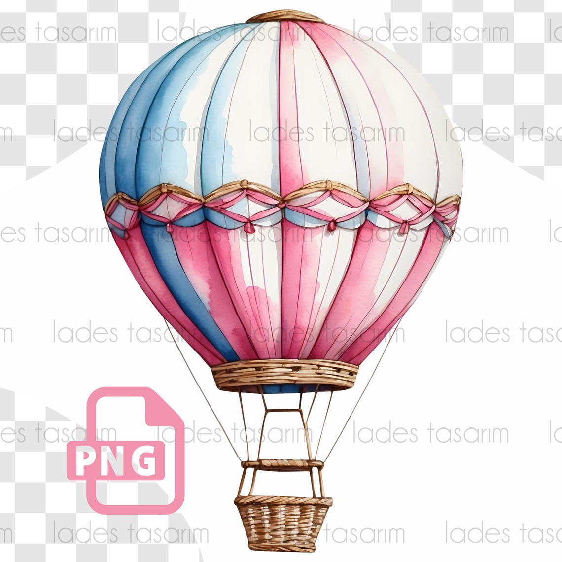 Hot Air Balloon Clipart , Pink Hot Air Balloons , Baby Shower Clipart ...