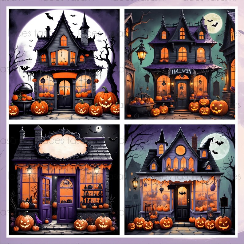 Halloween Shop Clip Art: Spooky JPEG Images (digital Download) - Etsy
