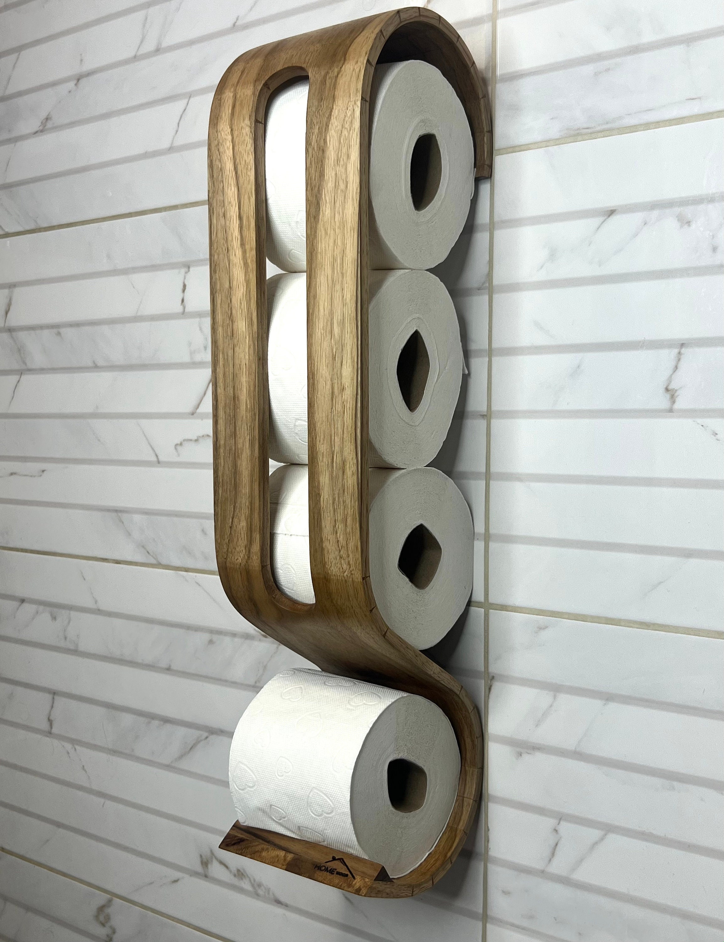 Wood Toilet Paper Holder, Toilet Paper Holder, Toilet Paper Holder Wall ...
