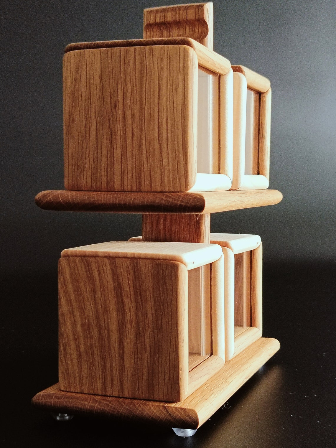 Tiered Spice Rack, Spice Holder, Wooden Boxes for Spices, Wood Tiered ...