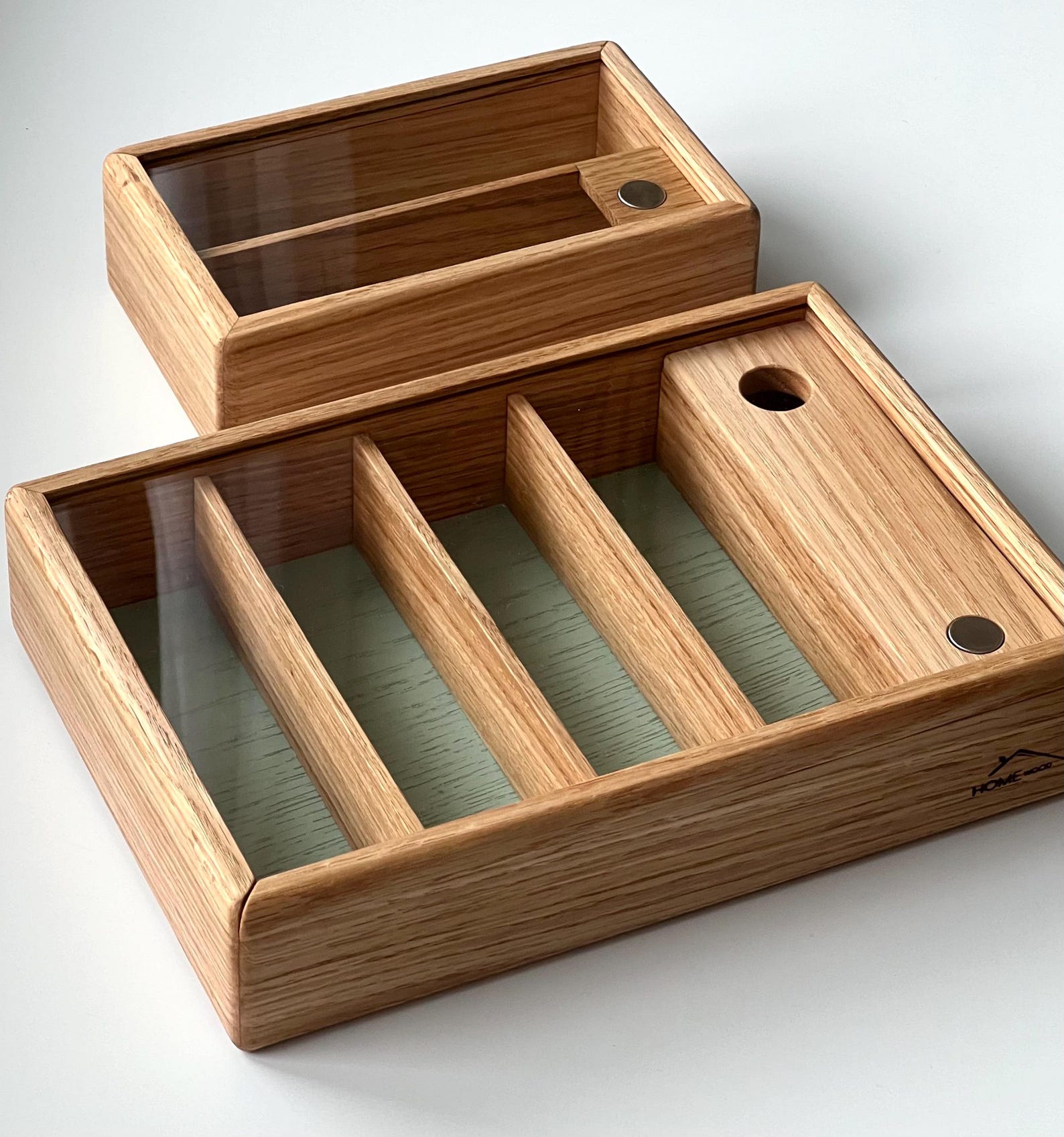 Embroidery Wooden Box, Cross Stitch Storage Organizer, Floss Thread ...