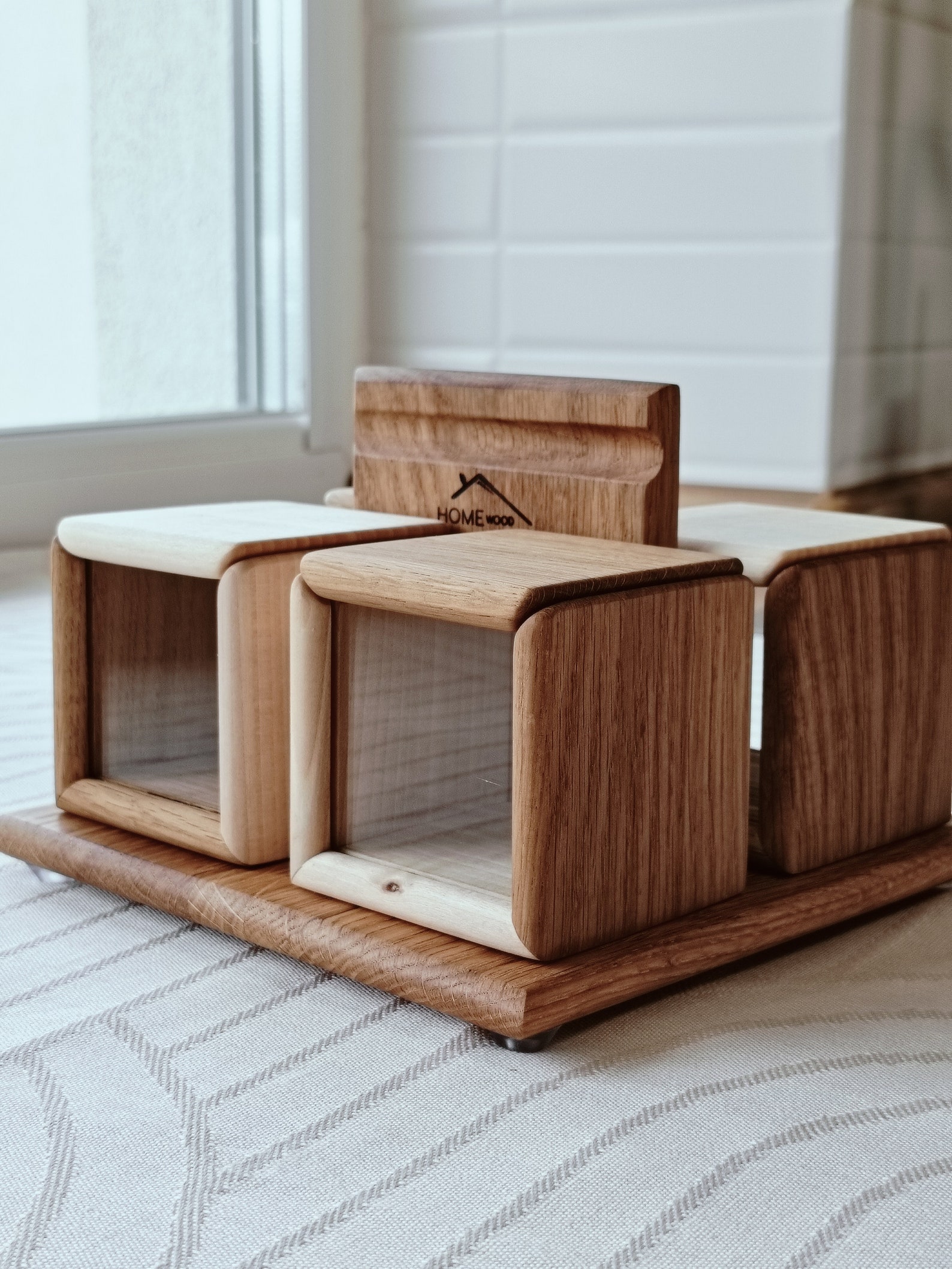 Tiered Spice Rack, Spice Holder, Wooden Boxes for Spices, Wood Tiered ...