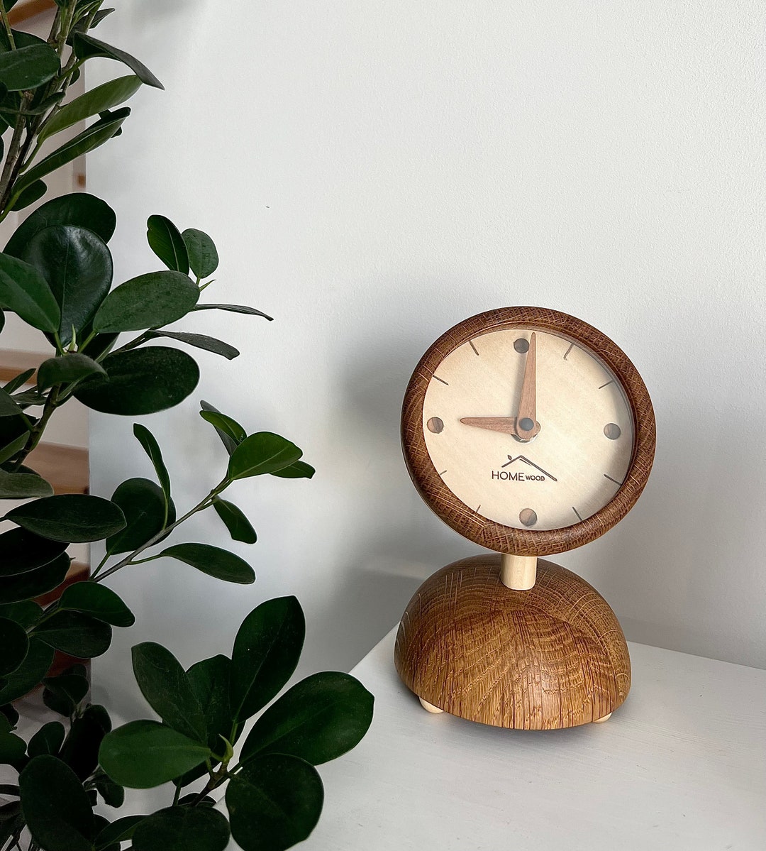 Table Clock, Desk Clock, Wooden Clock, Design Table Clock, Handcrafted ...