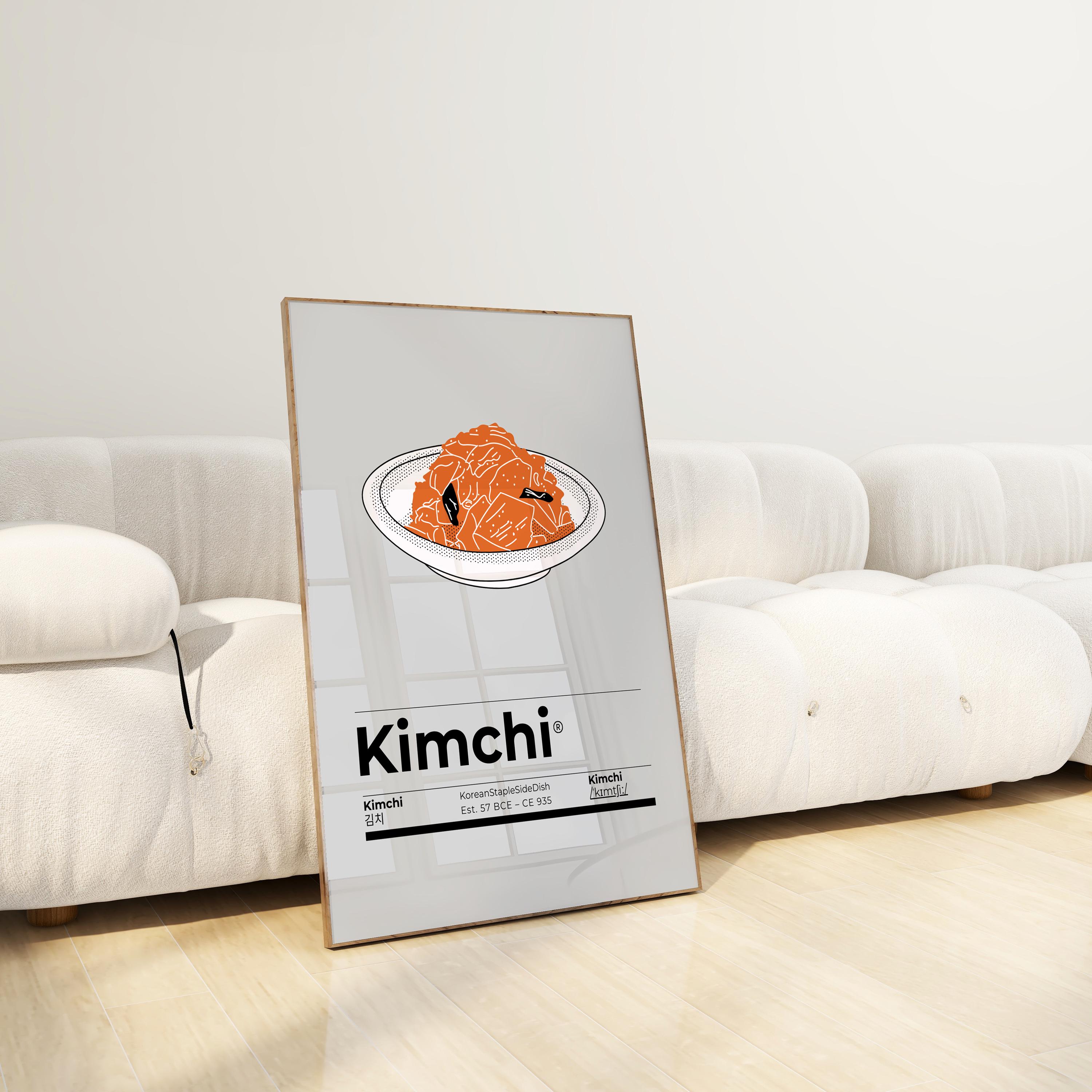 Kimchi Poster, Kitchen Wall Art, Kimchi Wall Art, Kimchi, Kimchi Print ...