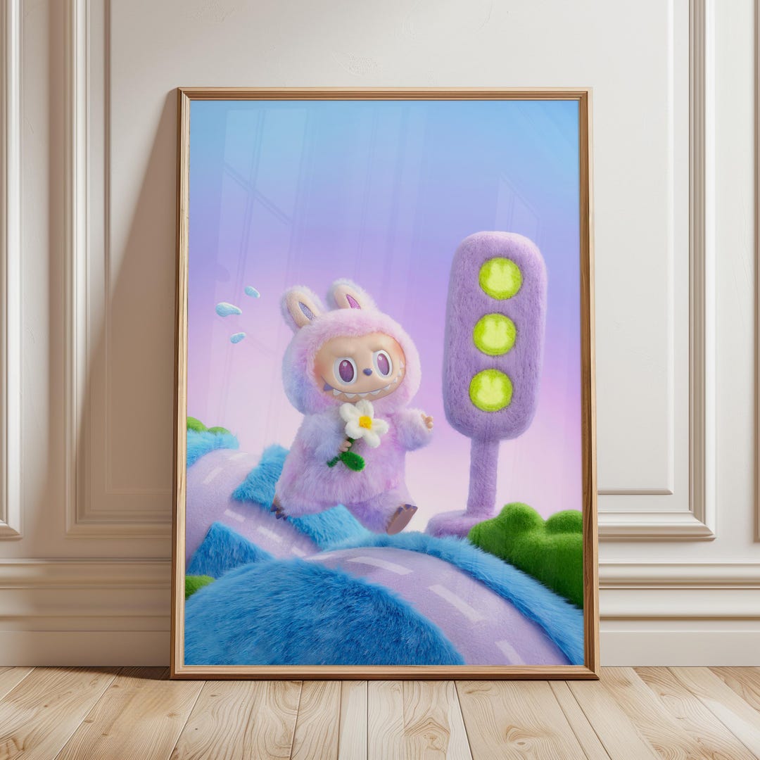 Labubu, the Monsters, Labubu Wall Art, Labubu Poster, Kids Wall Art ...