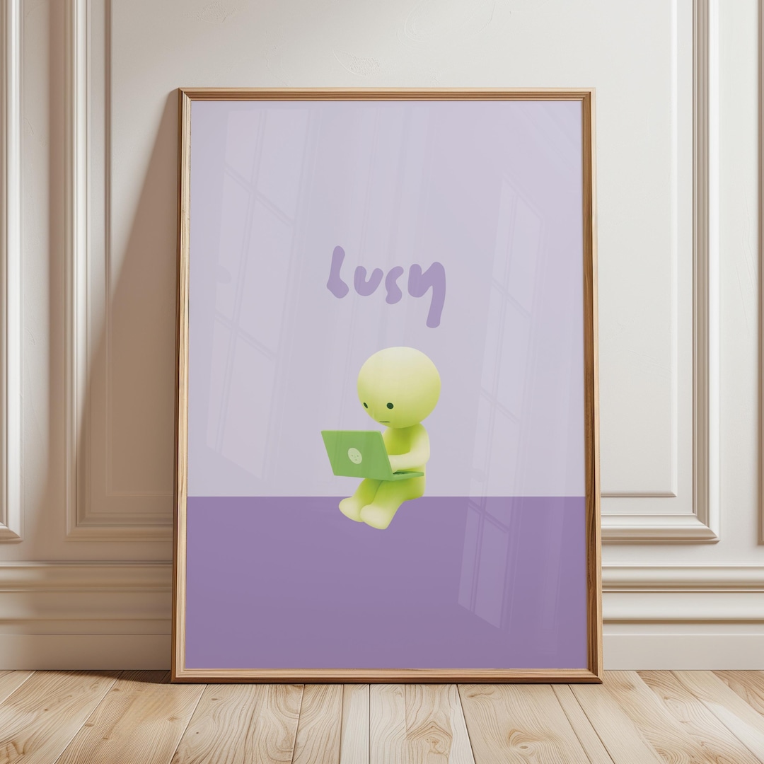 Smiski, Smiski Busy, Smiski Wall Art, Funny Toilet Art, Funny Bathroom ...