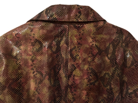 Vintage Wilsons Leather Snake Pattern Jacket Blazer S… - Gem