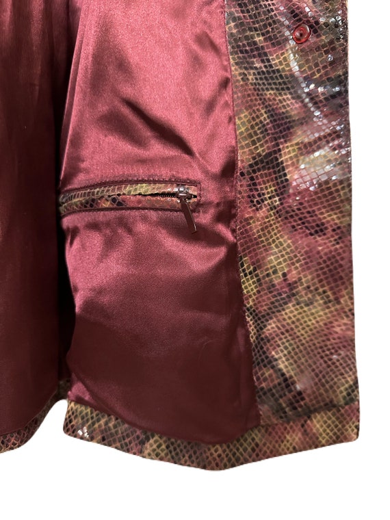 Vintage Wilsons Leather Snake Pattern Jacket Blazer S… - Gem