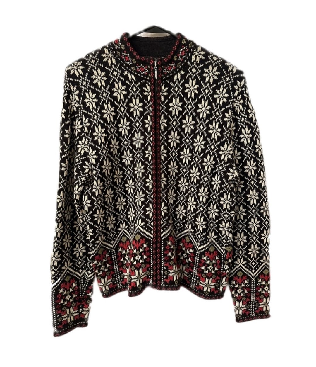 Vintage Nomadic Traders Womens Full Zip Norwegian Nordic Christmas ...