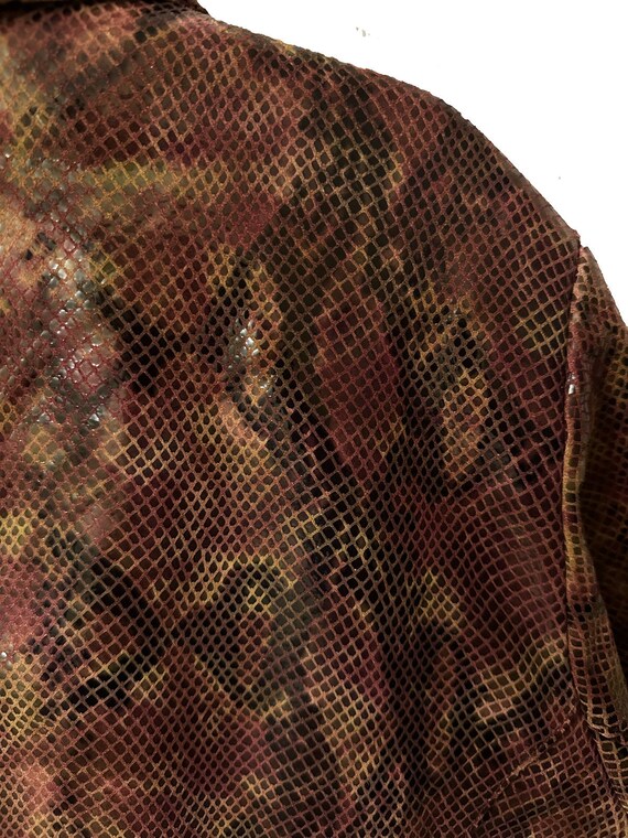 Vintage Wilsons Leather Snake Pattern Jacket Blazer S… - Gem