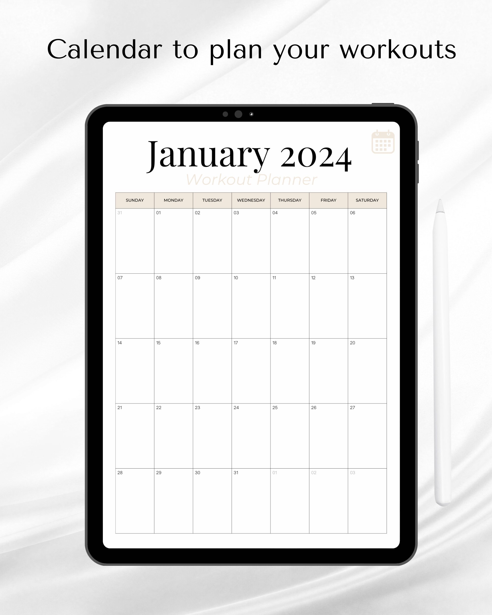 Workout Tracker, Steps Tracker, Calendar 2024 Printable, Multiple ...