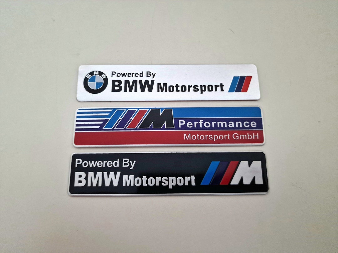 BMW M Perfomance 3D Metal Badge Logo Emblem Sticker Graphic Decal - Etsy UK