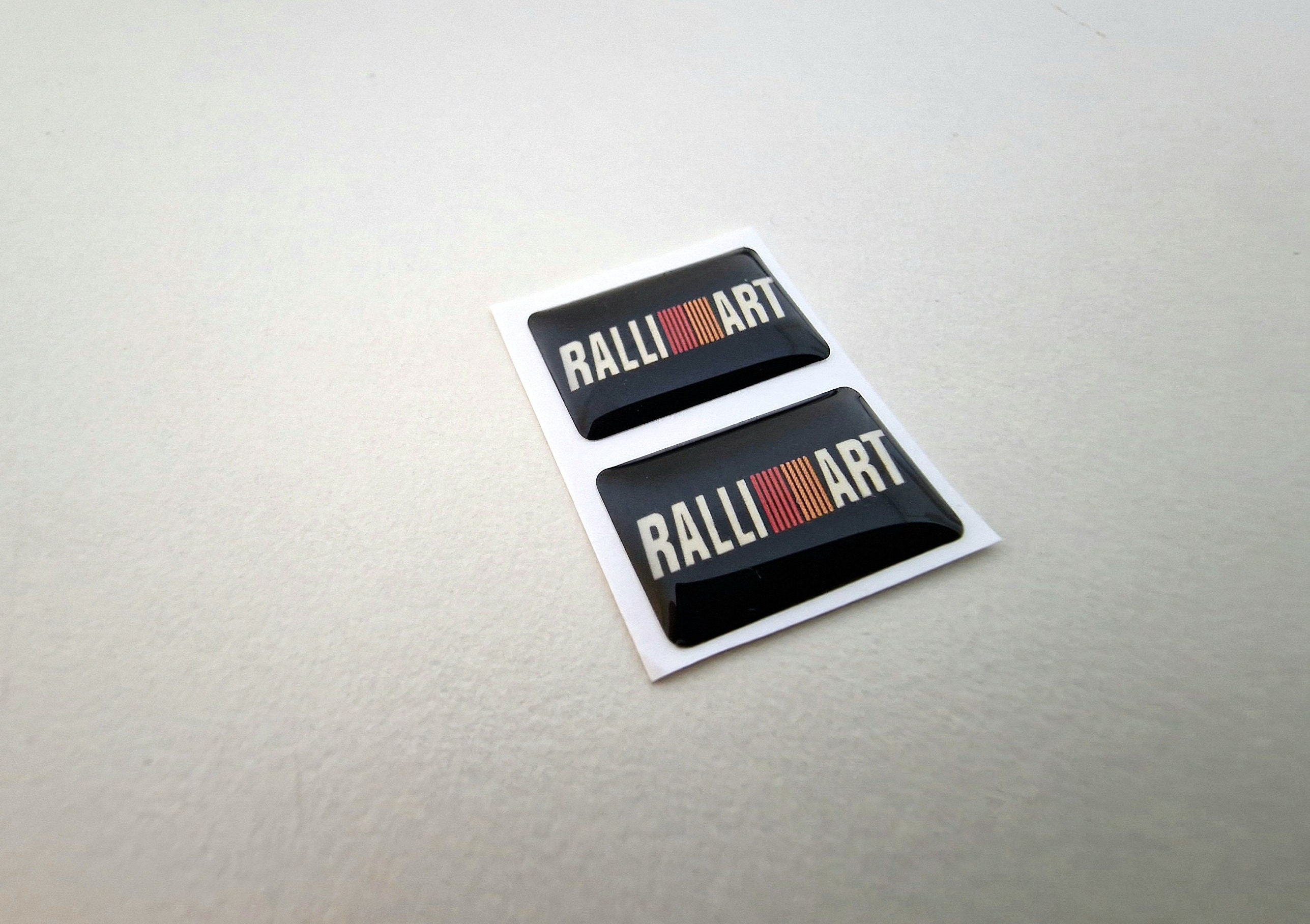 Mitsubishi Ralliart 3D Domed Badge Logo Emblem Sticker Graphic Decal ...