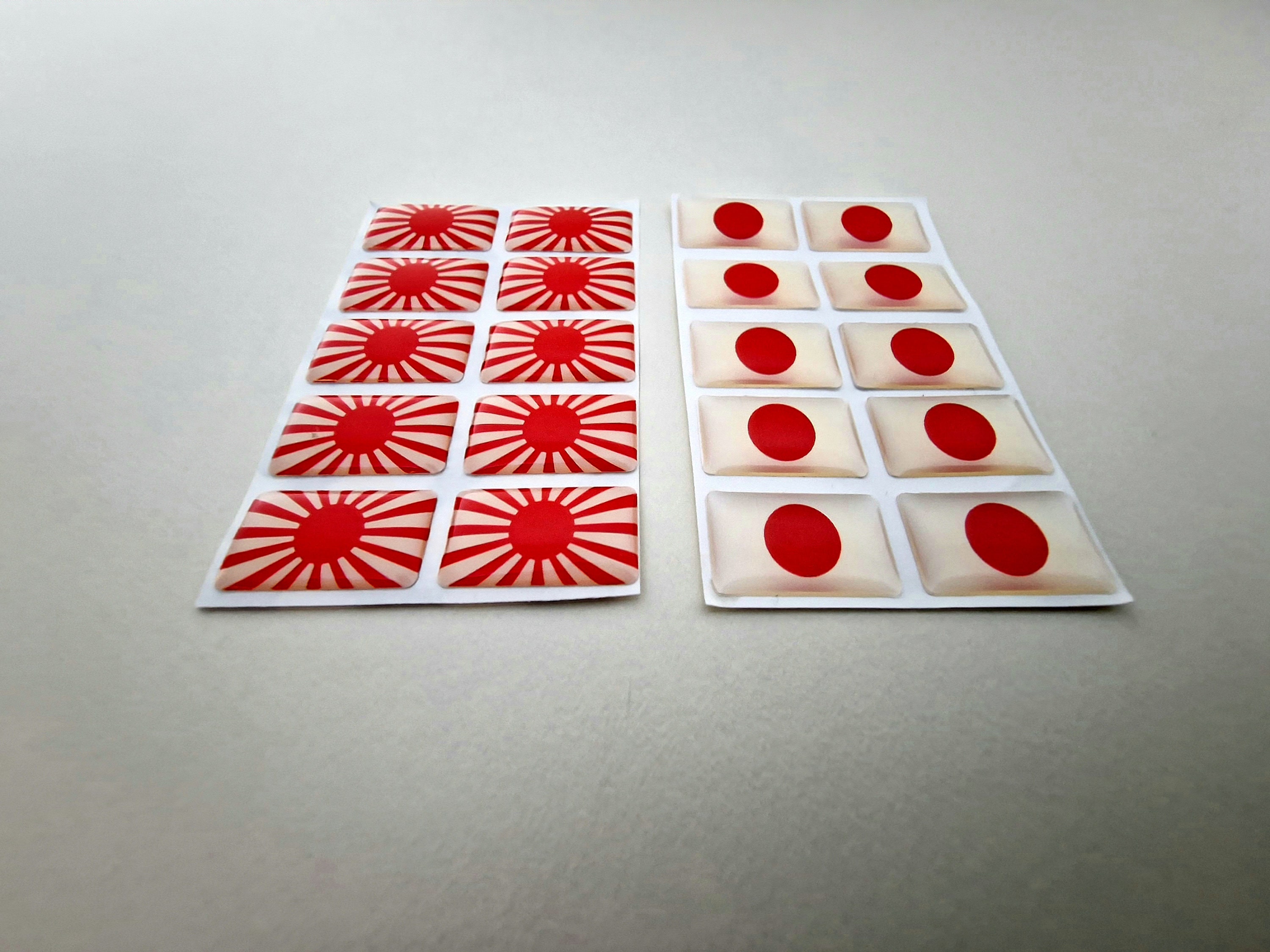 Japan Flag Rising Sun Japanese 3D Badge Logo Emblem Sticker Graphic ...