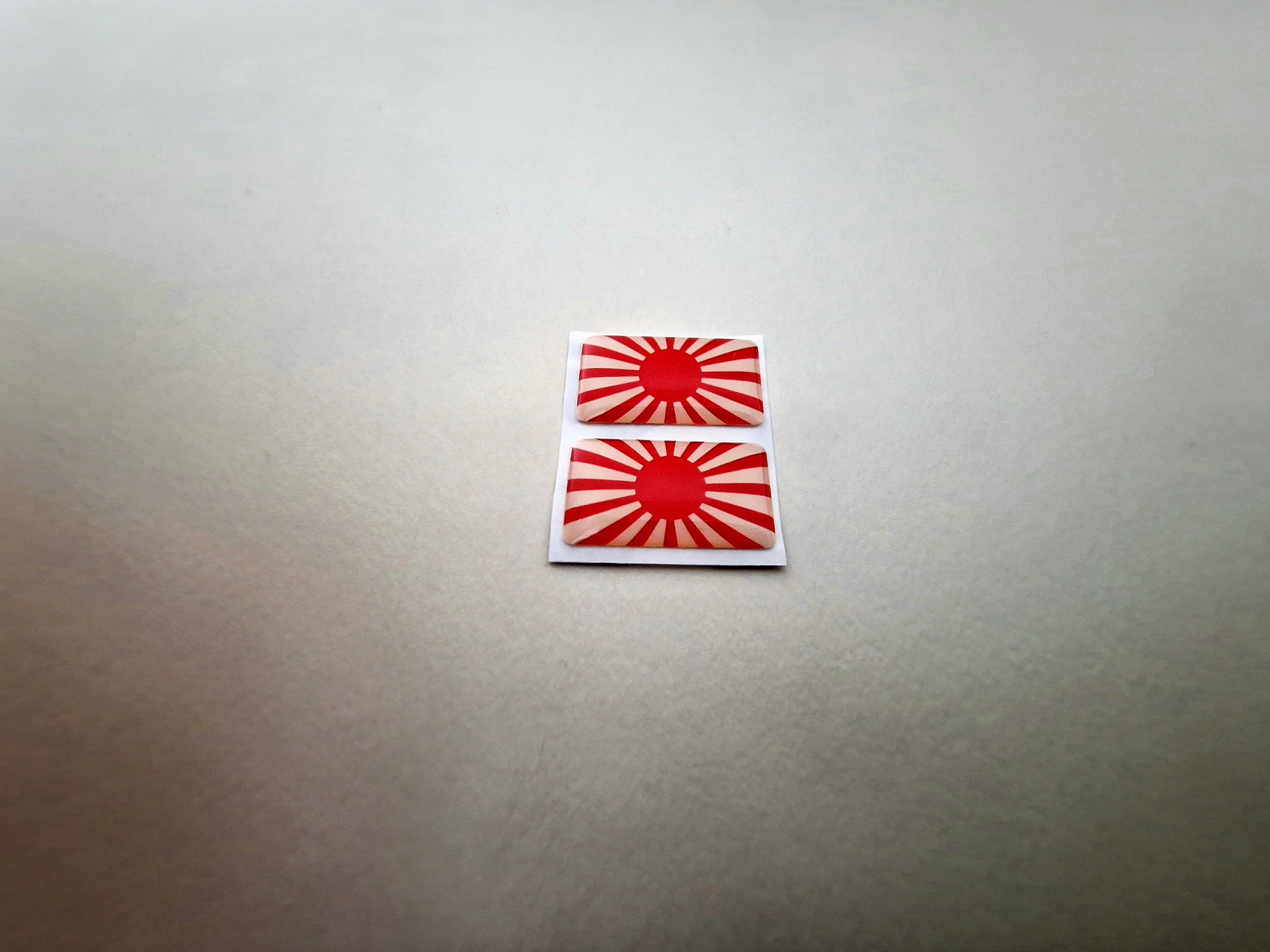 Japan Flag Rising Sun Japanese 3D Badge Logo Emblem Sticker Graphic ...