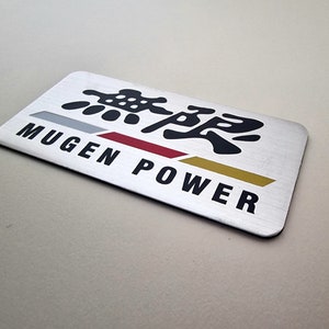 Mugen Power Honda 3D Metal Badge Logo Emblem Sticker Graphic Decal ...