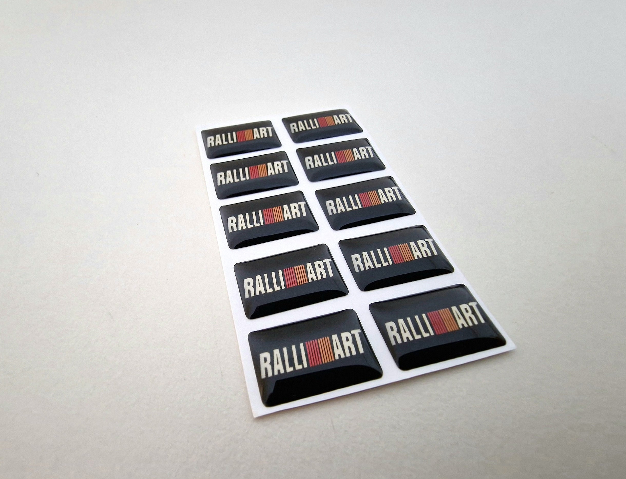 Mitsubishi Ralliart 3D Domed Badge Logo Emblem Sticker Graphic Decal ...