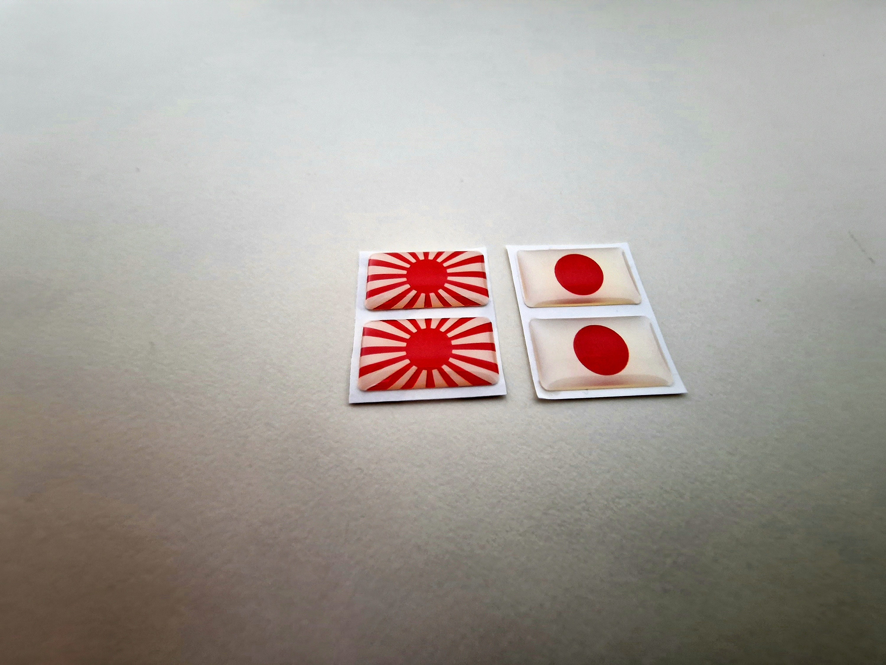 Japan Flag Rising Sun Japanese 3D Badge Logo Emblem Sticker Graphic ...