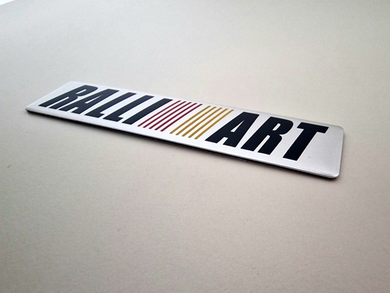 Mitsubishi Ralliart 3D Metal Badge Logo Emblem Sticker Graphic Decal ...