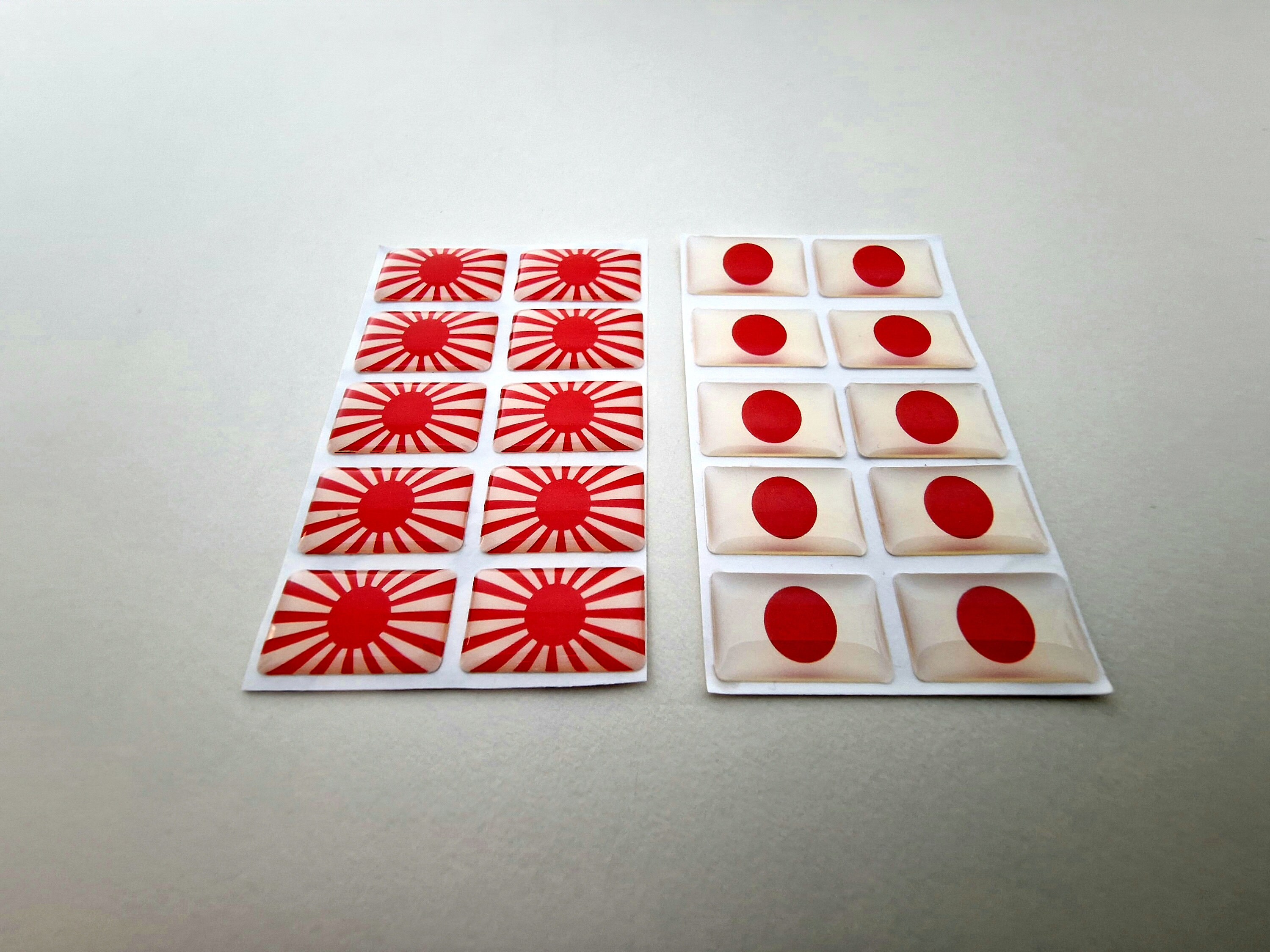 Japan Flag Rising Sun Japanese 3D Badge Logo Emblem Sticker Graphic ...