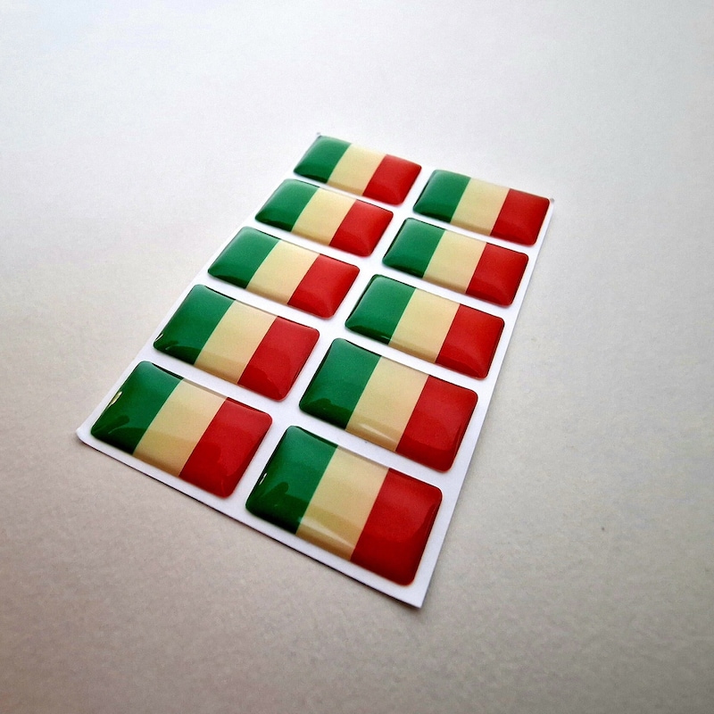 Italian Flag Sticker 3d - Etsy UK