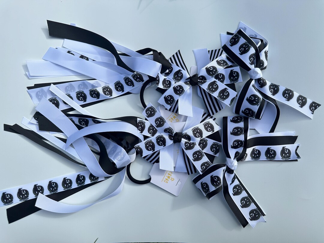 Magpies Colours White Royal Blue Red Hair Accessories Hair Ties Hair ...