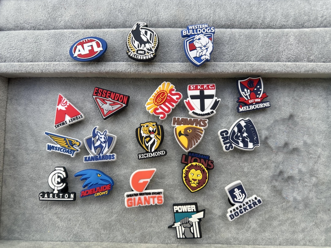 Shoe Charms for Crocs for Jibbitz Cats Carlton Lions Crows Carlton ...