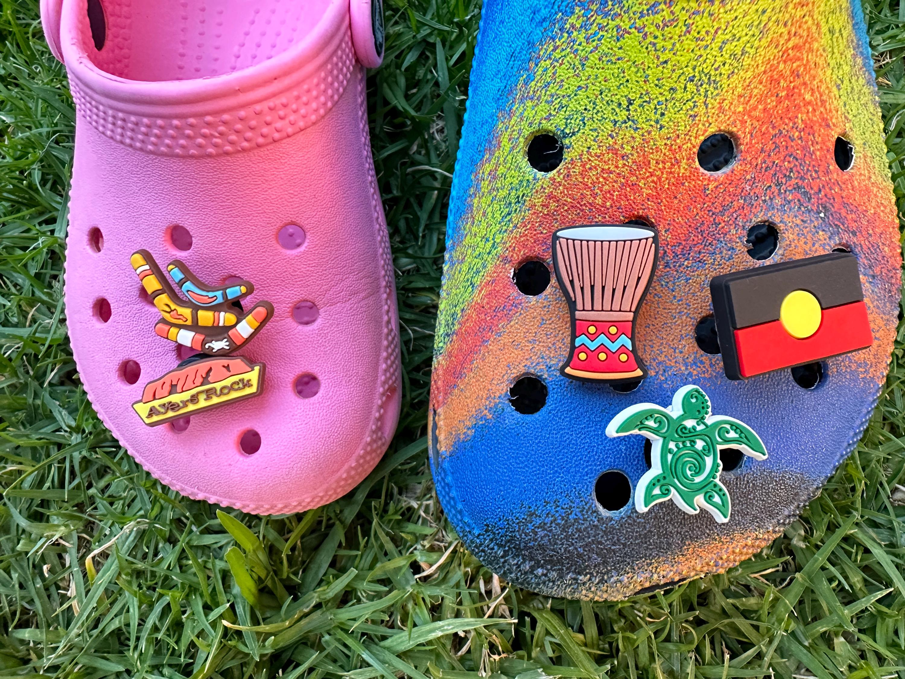 9 Aboriginal Flag Indigenous Shoes Charms for Crocs Uluru Torres Strait ...