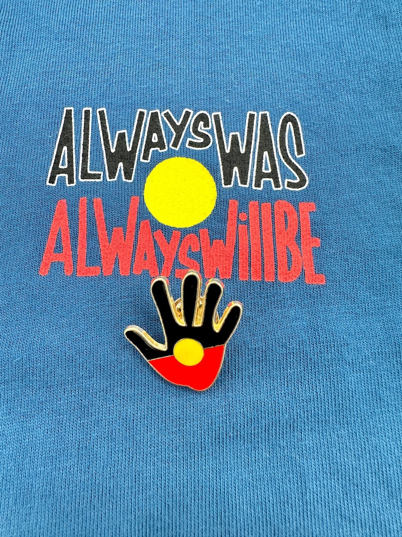 Badge Pin Aboriginal Flags First Nation Pin Brooch Indigenous Yellow ...