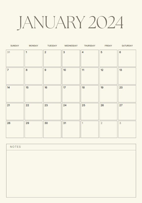 Digital Calendar 2024 - Etsy