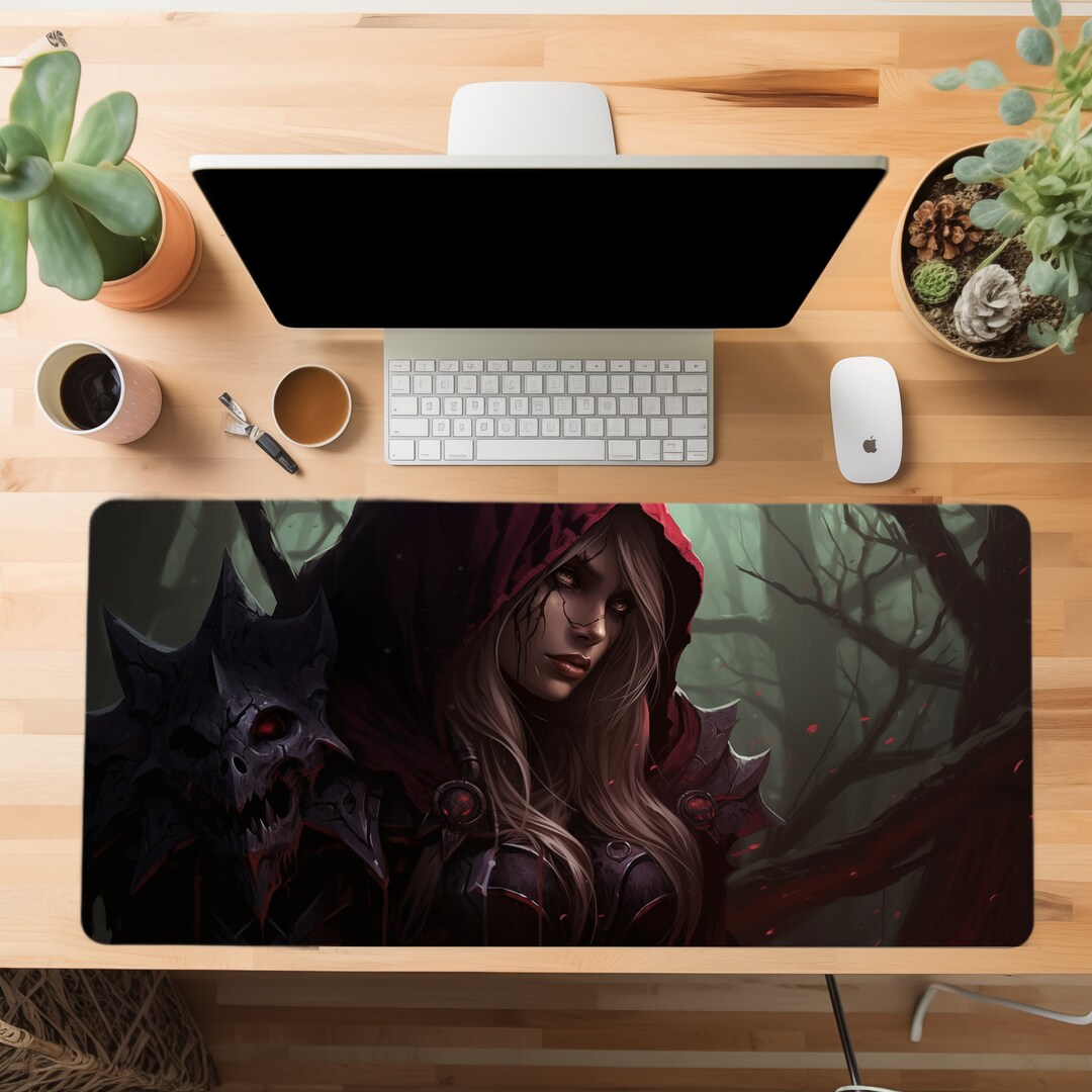 World Of Warcraft Sylvanas Windrunner Mouse Pad Epic 315 X 155 Size Ideal For Gaming