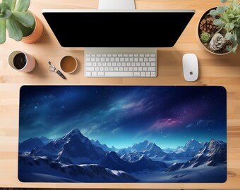 Orange Boho Forest Sunset Desk Mat Gaming Mouse Pad Large Mousepad ...