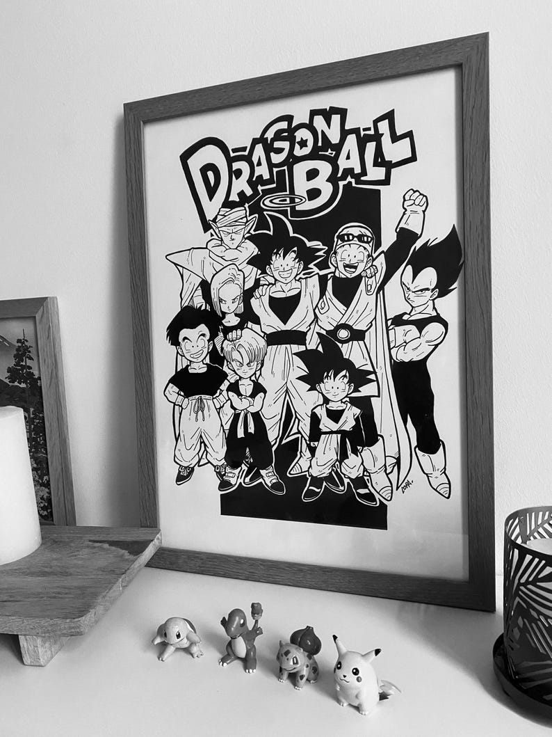Dragon Ball Dbz Akira Toriyama A3 Fanart Illustration Drawing Art Manga ...