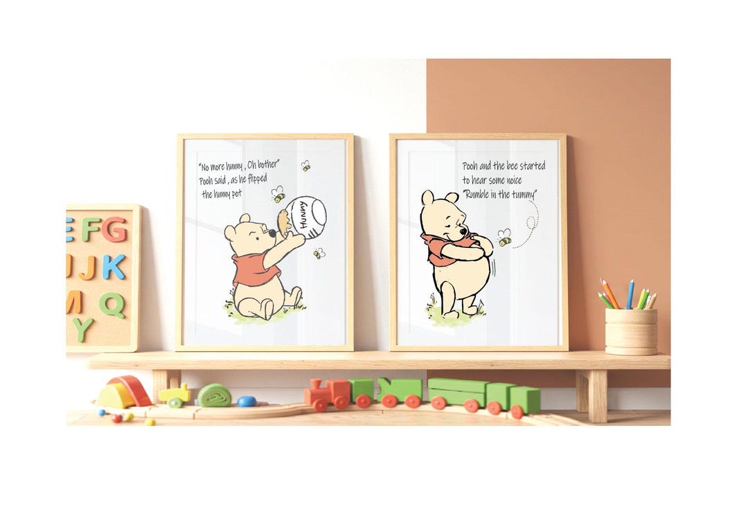 Winnie the Pooh Wall Prints , Rumble in the Tummy - Etsy