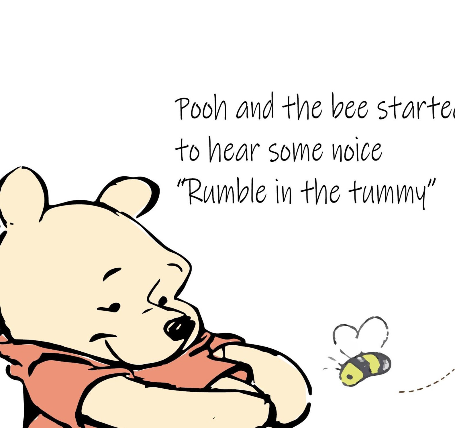 Winnie the Pooh Wall Prints , Rumble in the Tummy - Etsy