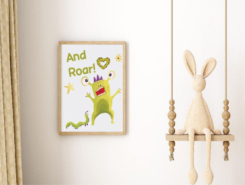 Alien Nursery Wall Prints, Be Kind and Smile With Aliens - Etsy
